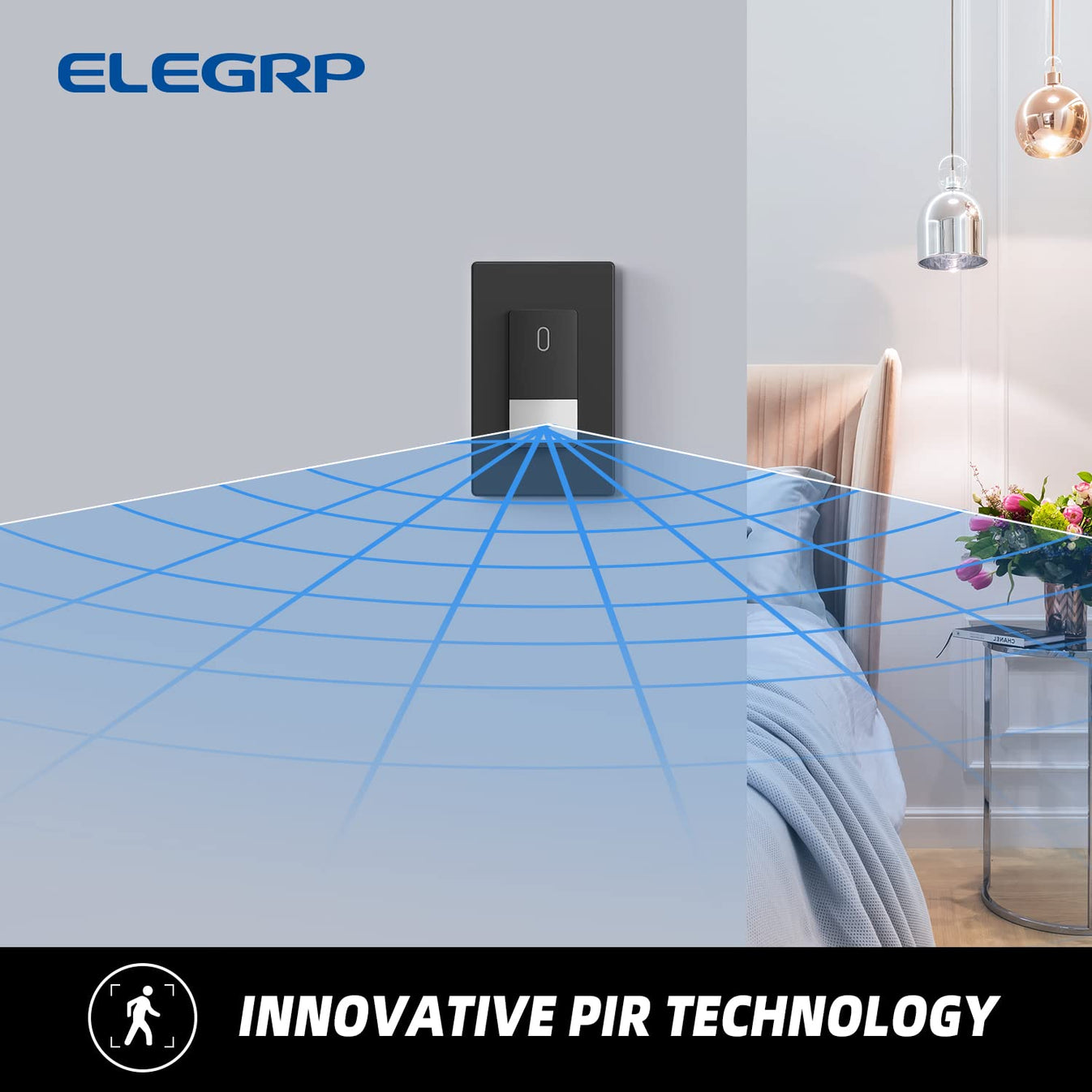 ELEGRP Motion Sensor Switch, No Neutral, Single/3-Way, UL Listed – elegrp