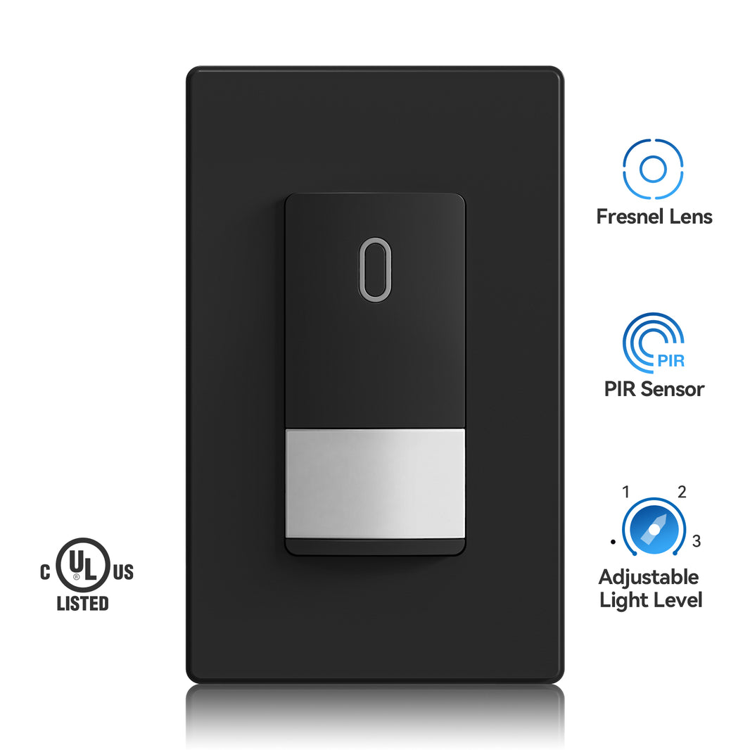 Motion Sensor Light Switch with Wall Plate, Single Pole | ELEGRP – elegrp