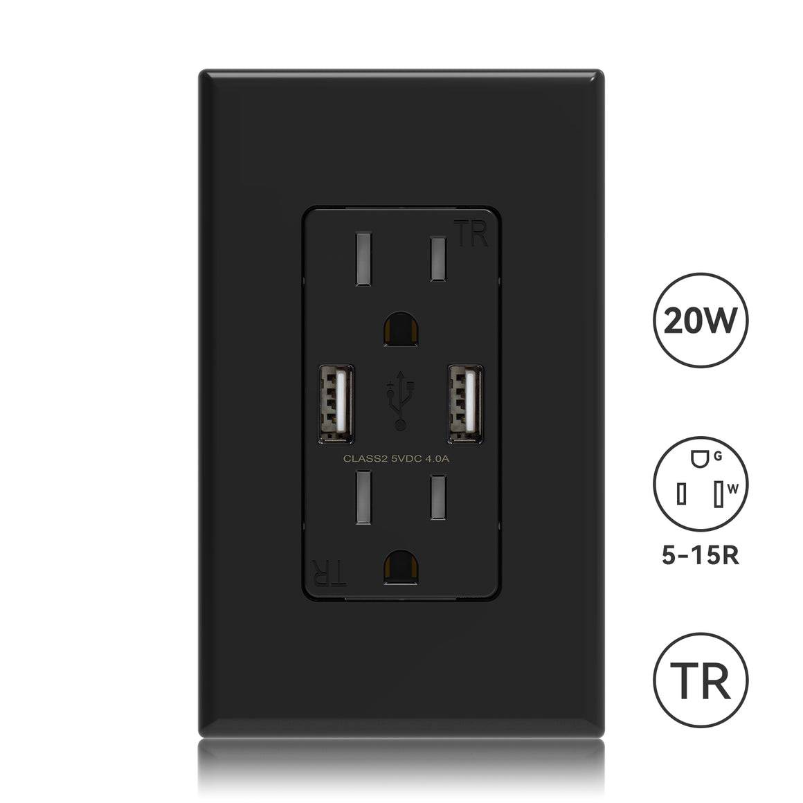 USB Type AA 15A 20A Power Wall Outlets | ELEGRP Official – elegrp